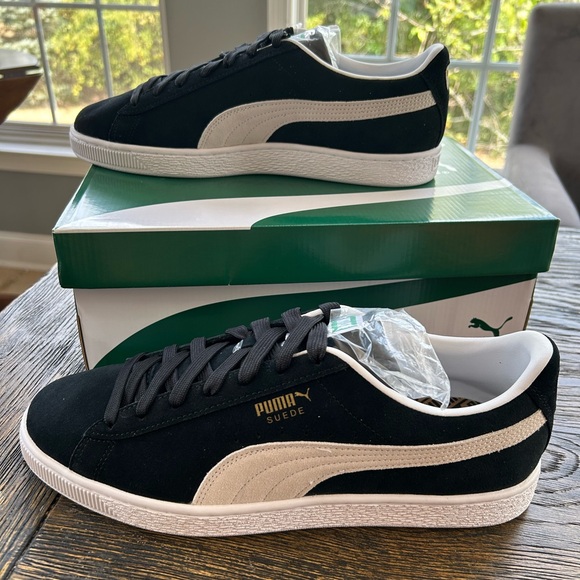 Puma | Shoes | Mens Puma Suede Classic Xxl Black White 15 Shoes New ...